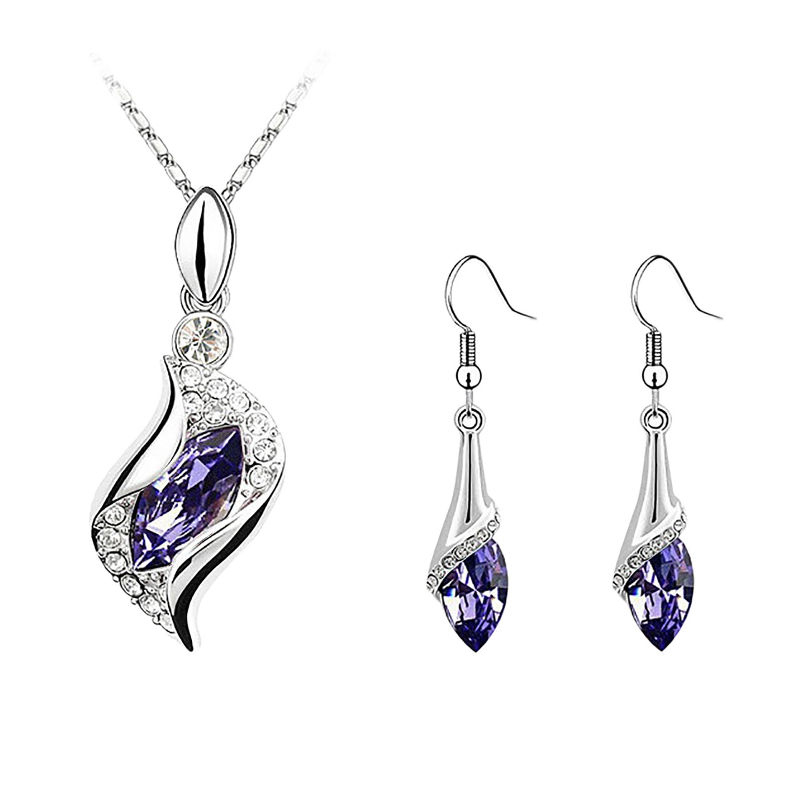 Gifts Sets for Womens Womens Crystal Jewelry Personality Creative ...
