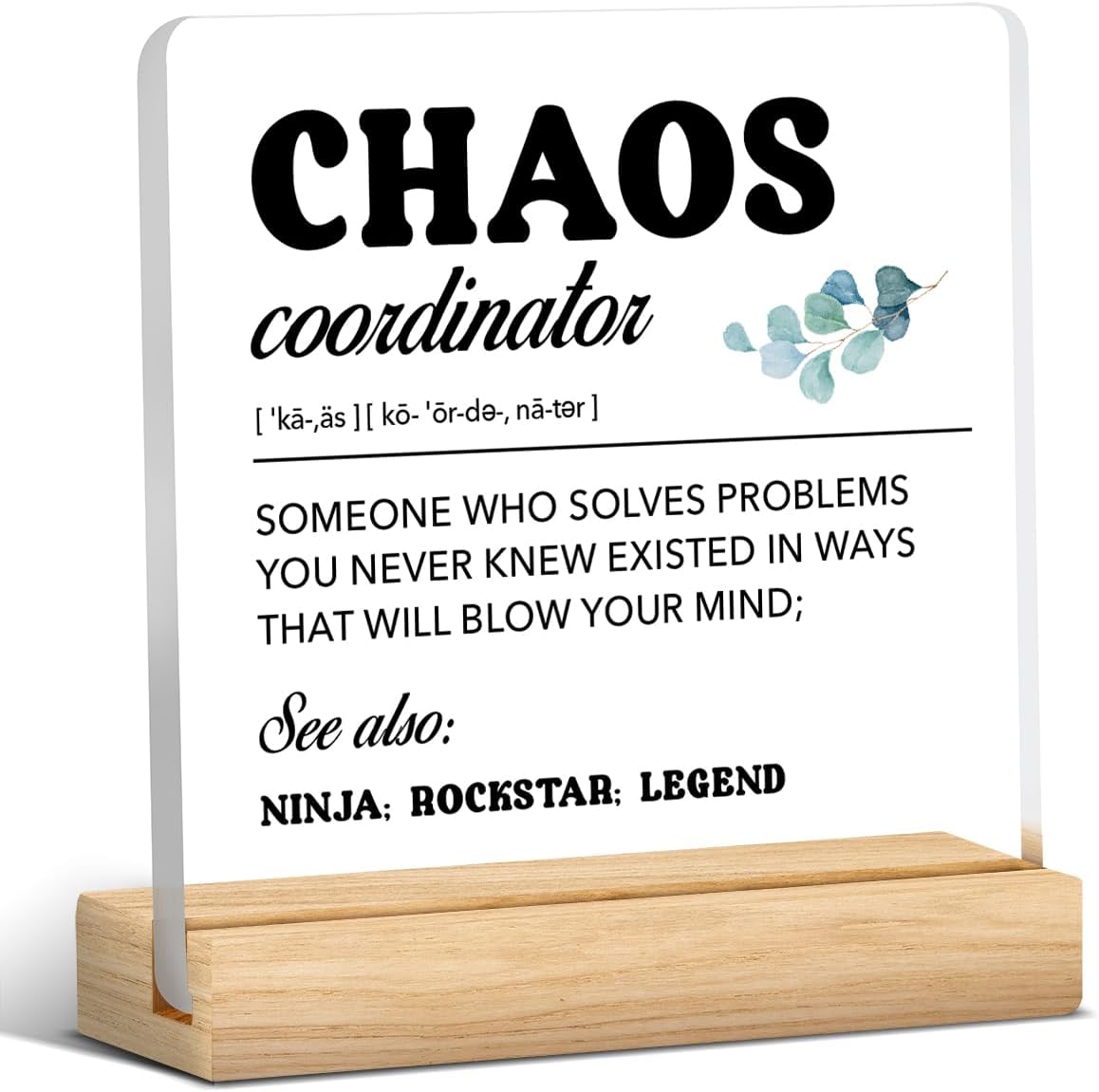 Gifts for Teacher Coworker Boss Office Manager Chaos Coordinator ...