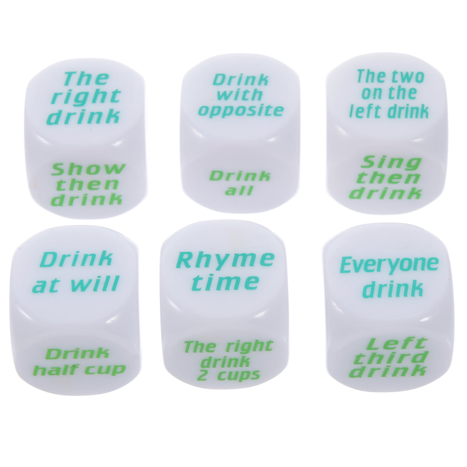 ifundom Fun Acrylic Drinking Game Dice for Adults Perfect for Party ...