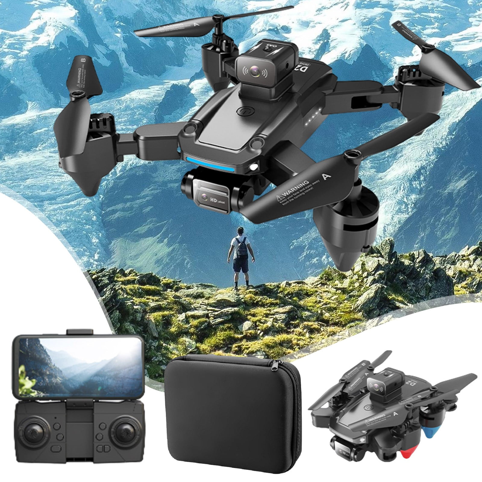 Gifts Toys Boys Drones, Camera Drone, Uav Optical Electric Folding Real ...