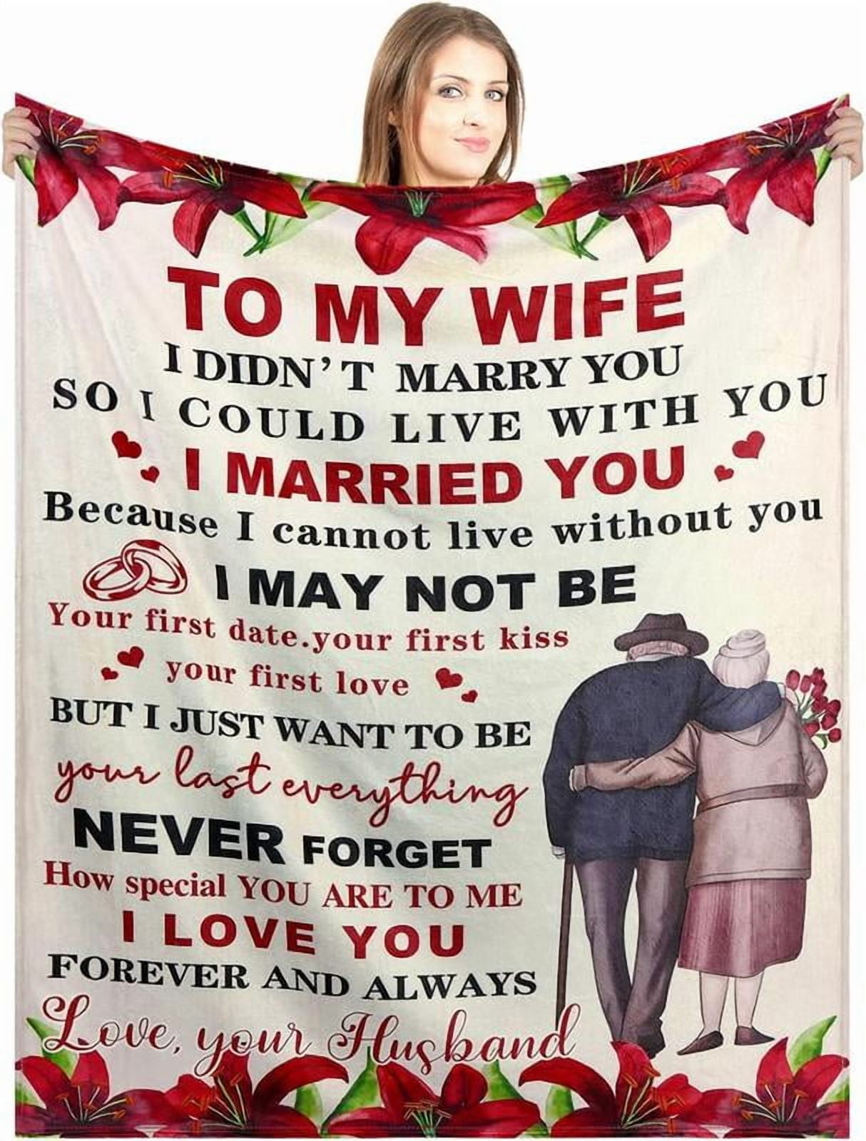 Gifts for Wife from Husband to My Wife Blanket Gifts for Wife Wedding ...