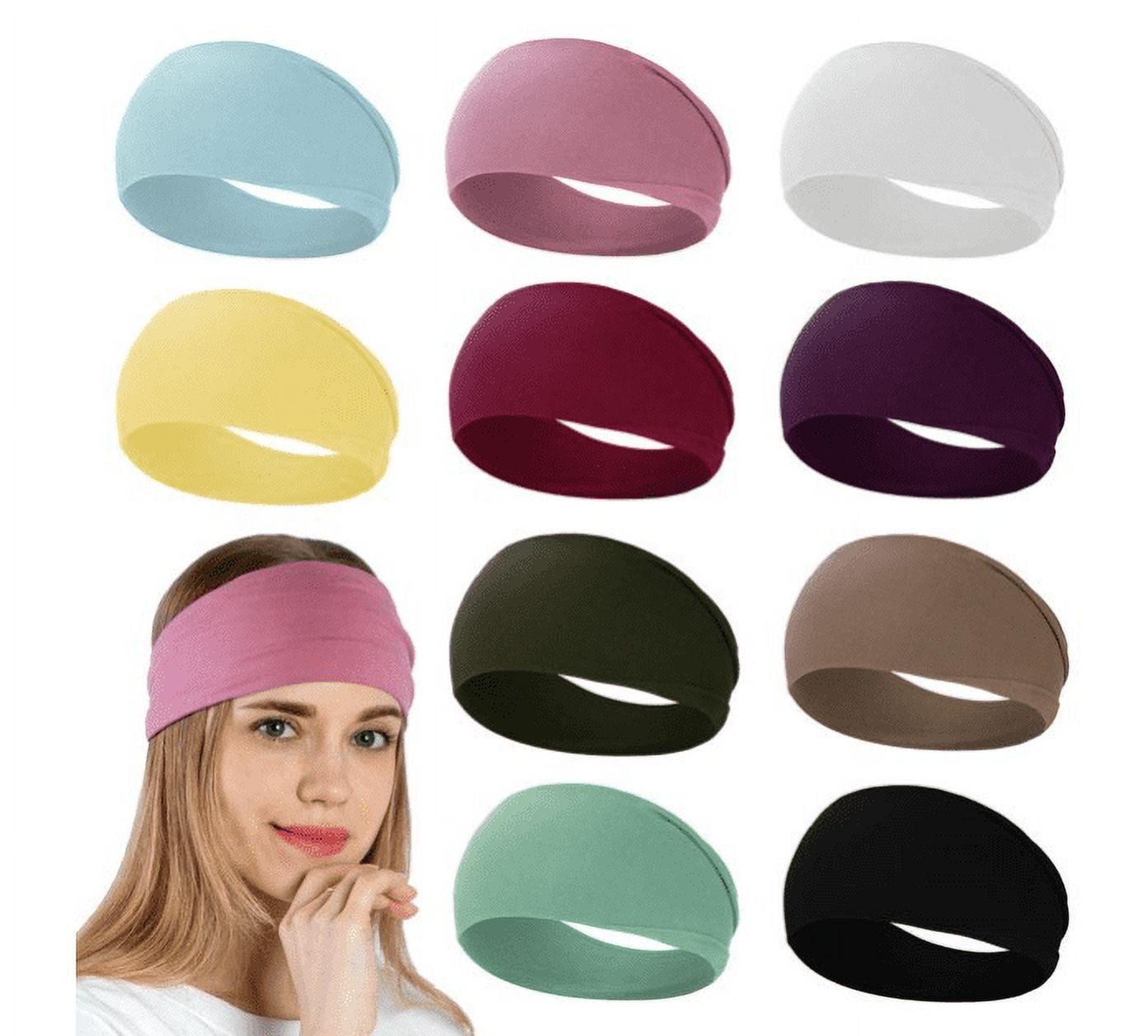 Gifts for Women-10 Pack Headbands for Women, Wide Elastic Thick ...