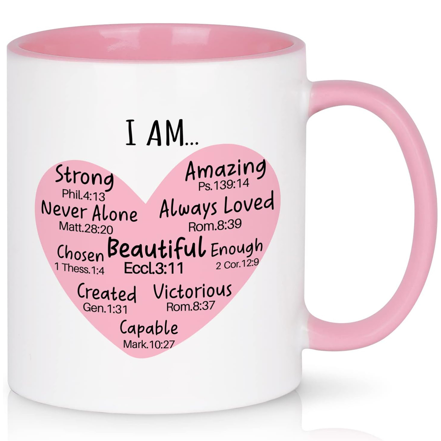 CafePress - Kawaii I Love Pigs Mug - 11 oz Ceramic Mug - Novelty Coffee ...