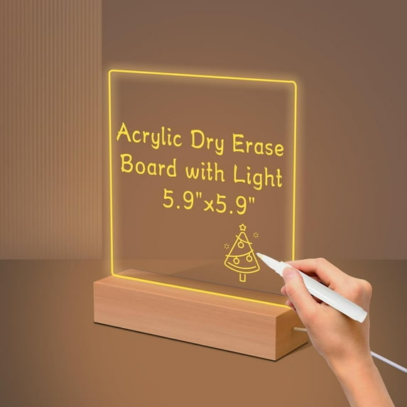 Gifts for Women Men Girls-Personalized DIY Night Light Message Board ...