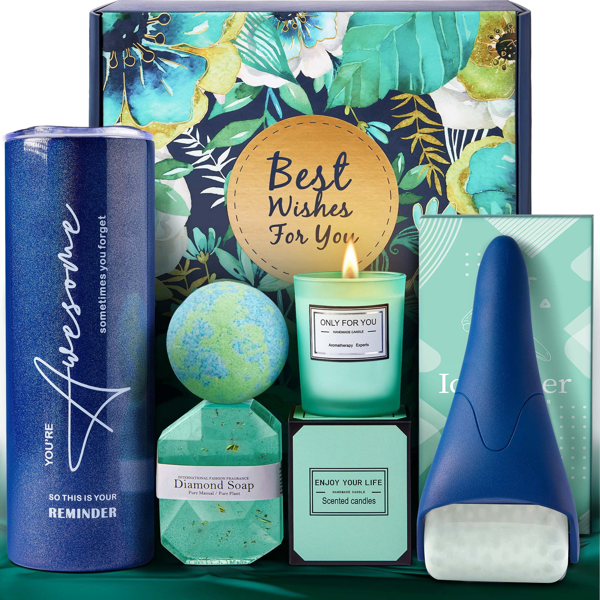 Natural Spa Gift Set for Her, Self Care Package for Women with CitCare ...