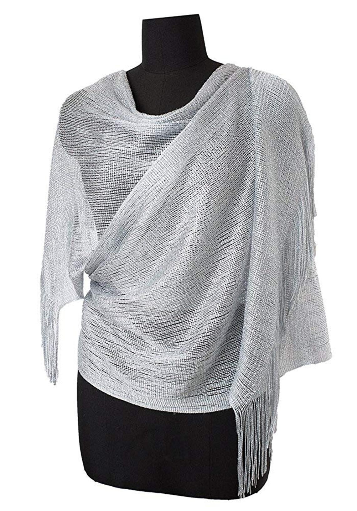 Silver Shawls and Wraps for Elegant Style and Versatile Wear