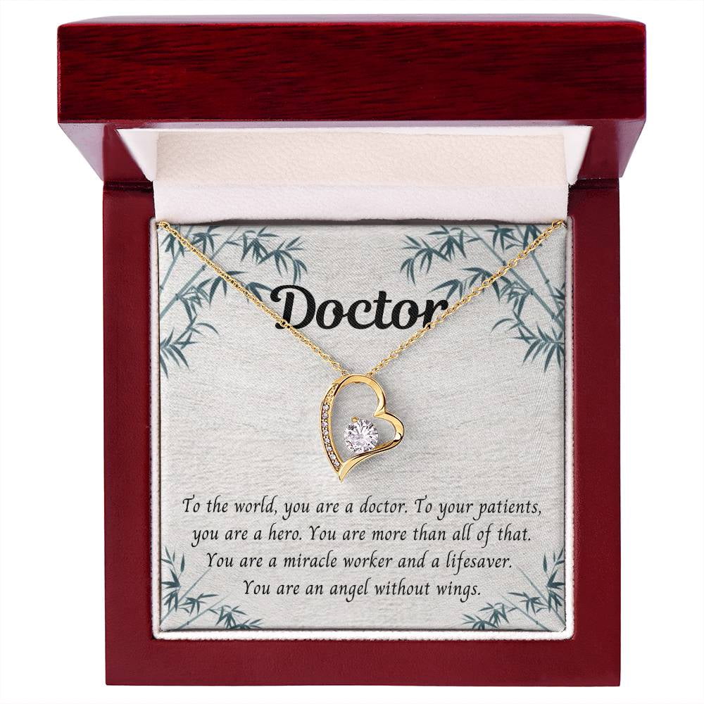 Gifts for Doctors - You Are A Hero - Forever Love Necklace - 14k White ...