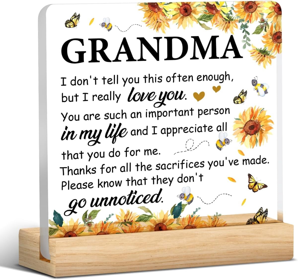 Gifts for Grandma, Thank You Gift for Grandma From Granddaughter ...