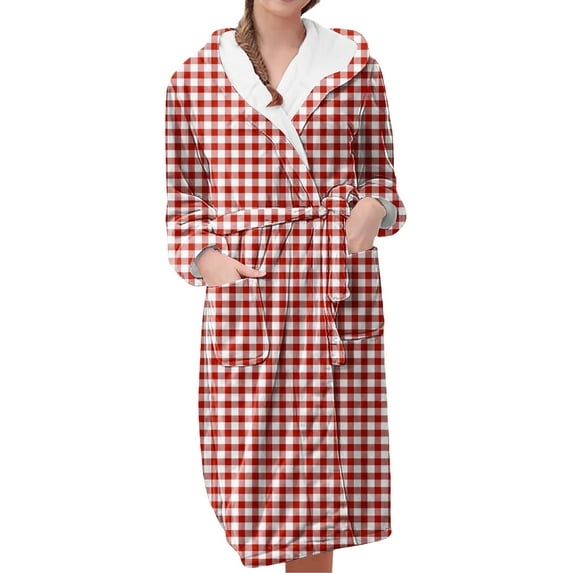 Gifts for Her Cotton Robes for Women Fuzzy Women's Nightgowns ...
