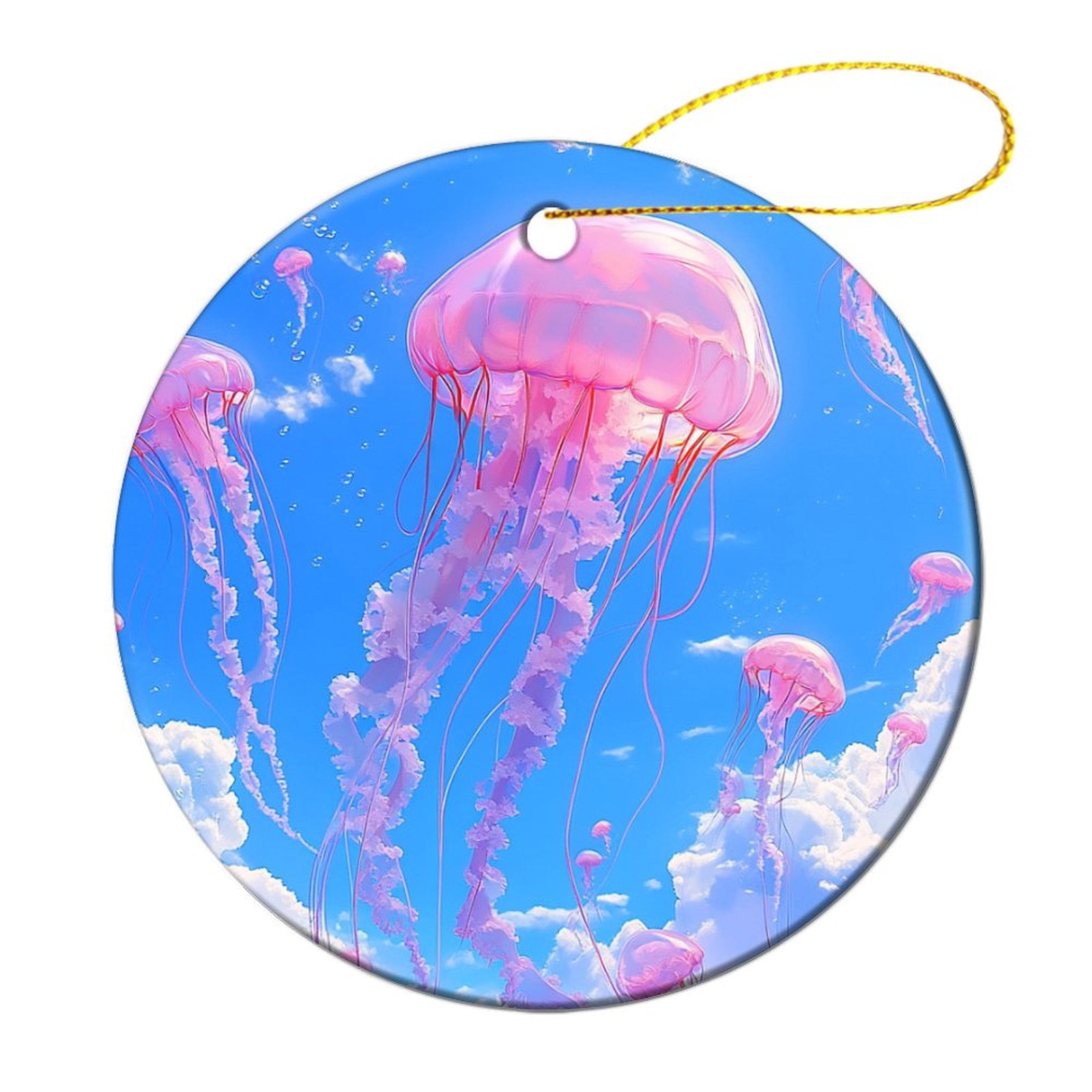 Gifts for Jellyfish Lovers Funny Xmas Ornaments 2026 Customized Ceramic ...