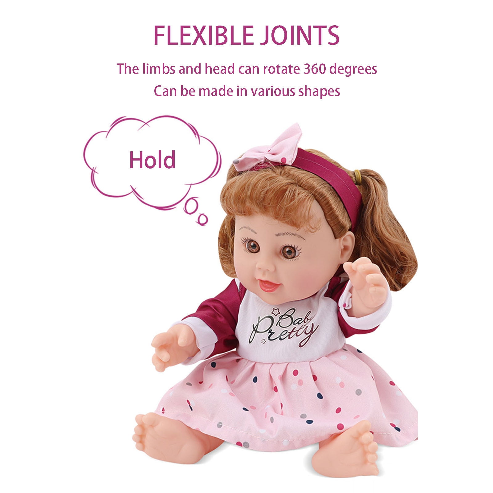 Gifts for Kids Deals! Cute Baby Doll Playsets with Movable Arms & Legs ...