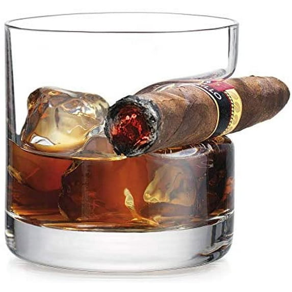 Gifts for Men, Cigar Whiskey Glass, Old Fashioned Whiskey Glasses With ...