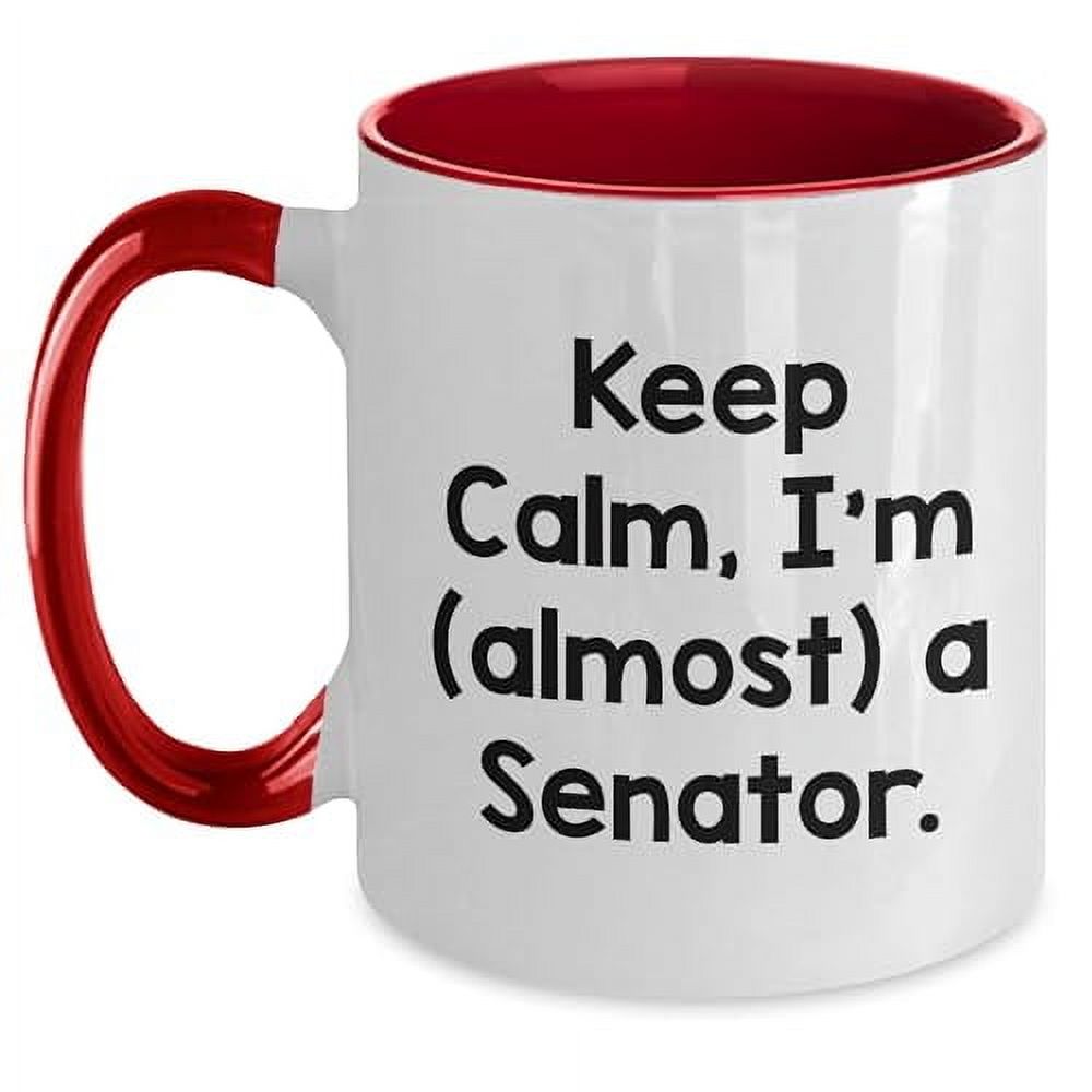 Gifts for Senator Fans: Keep Calm & Funny Two Tone Coffee Mugs with ...