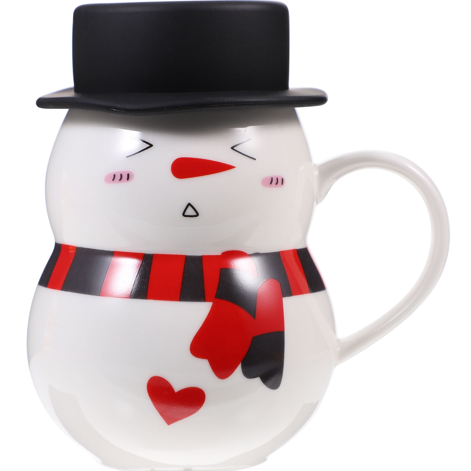 MEIBUTYUP Snowman Shape Ceramic Mug Assorted Color 1Pack 5.0x4.6x3.1in ...