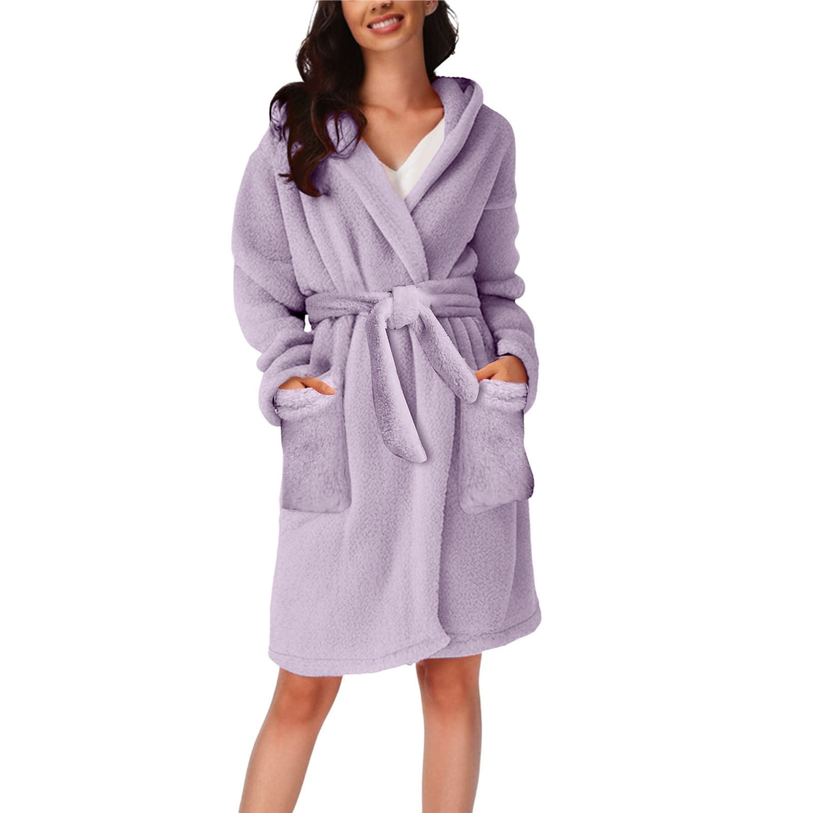 Gifts for Women Bathrobe for Women Fuzzy Women's Nightgowns ...