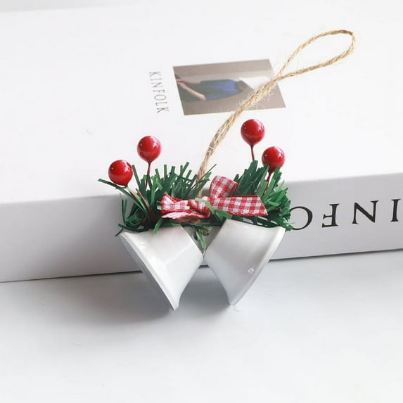 Gifts for women-Christmas Bell Hanging Ornaments 1 Pack White ...