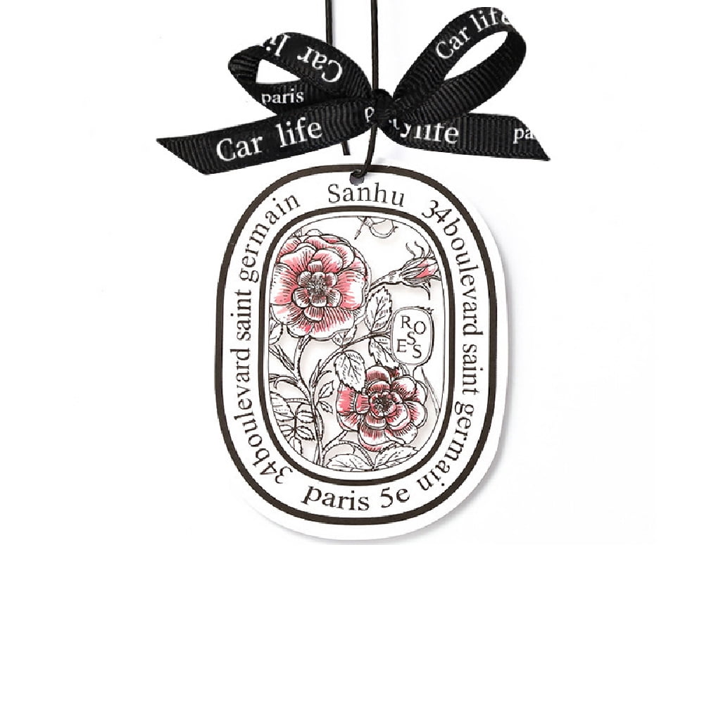 Gifts for women-Rose Ribbon Style Car Fragrance Pendant Long Lasting ...