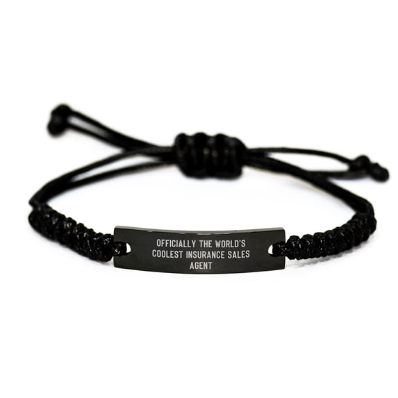 Gifts from Men, Funny Quote Rope Bracelet for Insurance Sales Agent ...