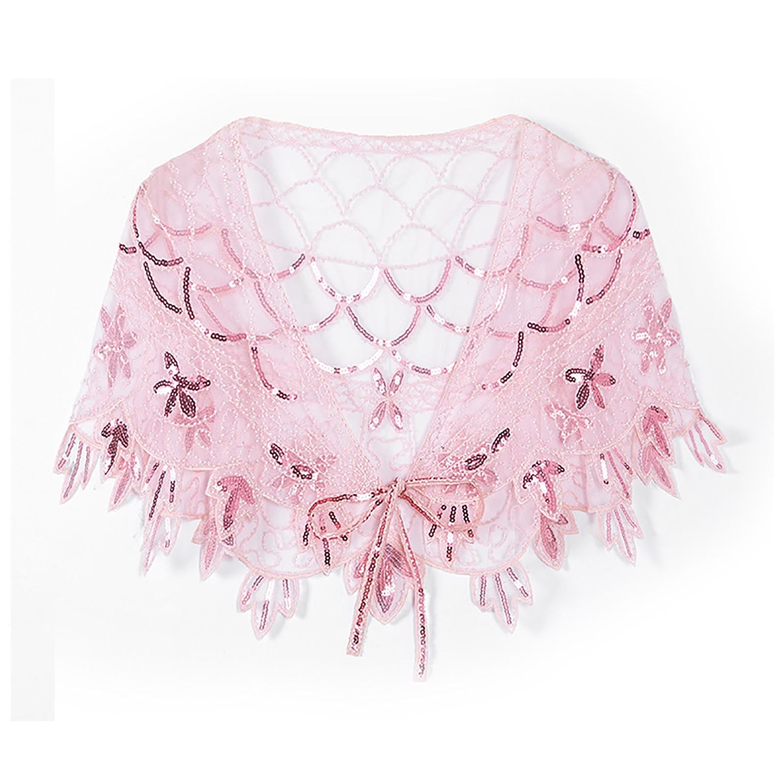 Gifts under $15 Xysaqa Women's 1920s Sequin Beaded Shawl Wraps Bridal ...