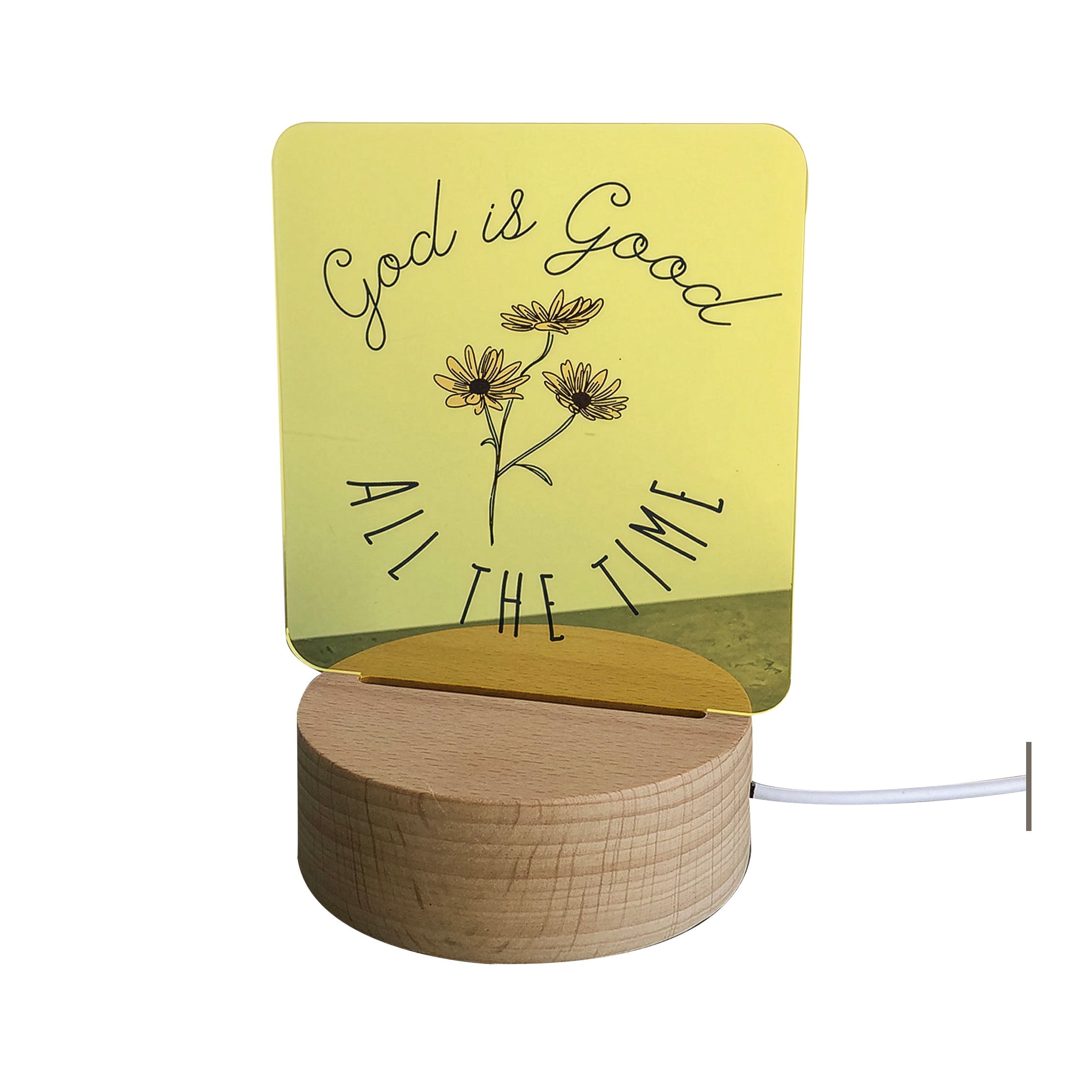 God is Good All the Time LED Sign, Christian Night Light, Scripture ...