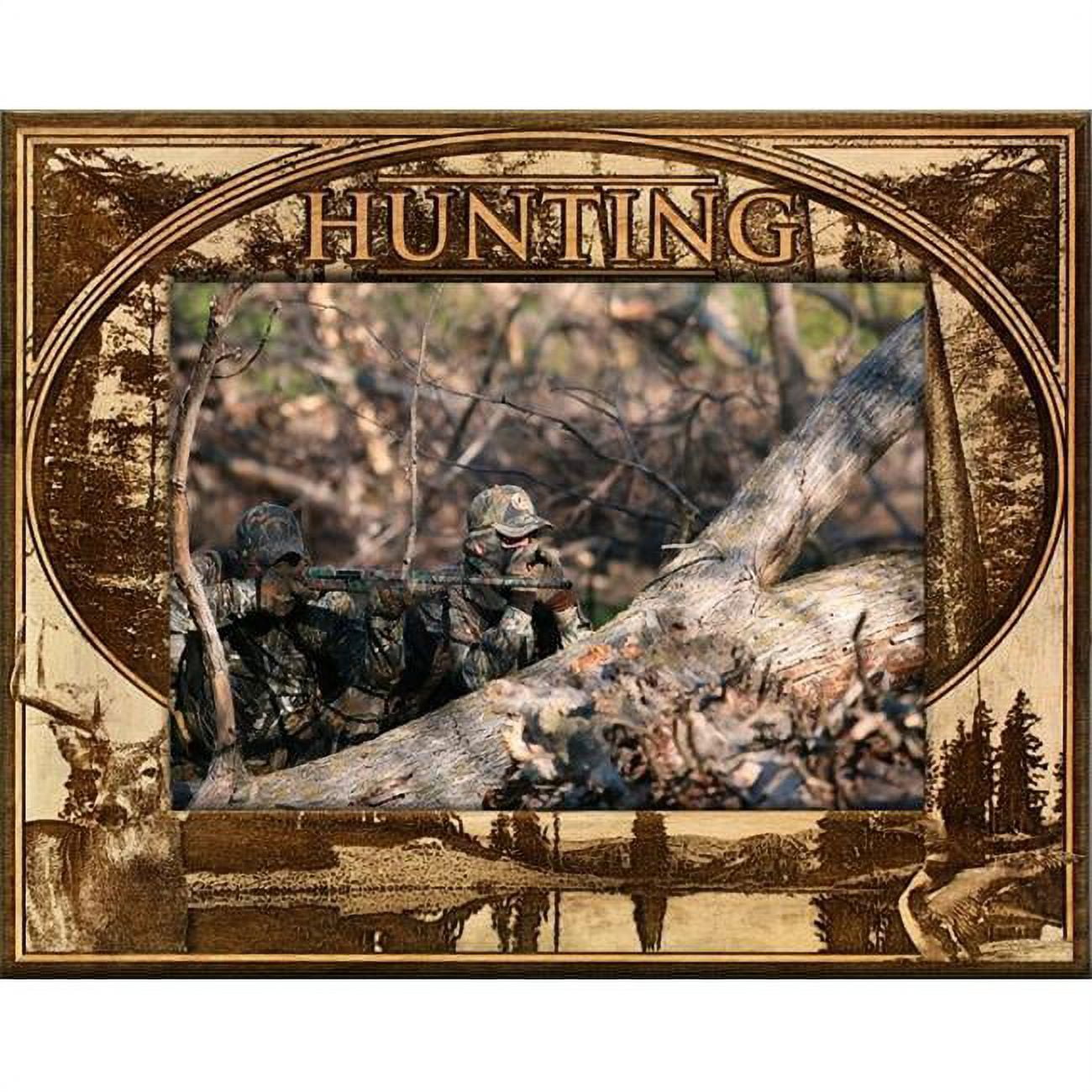 Giftworks Plus SPR2006 Hunting, Alder Wood Frame, 8 x 10 In - Walmart.com