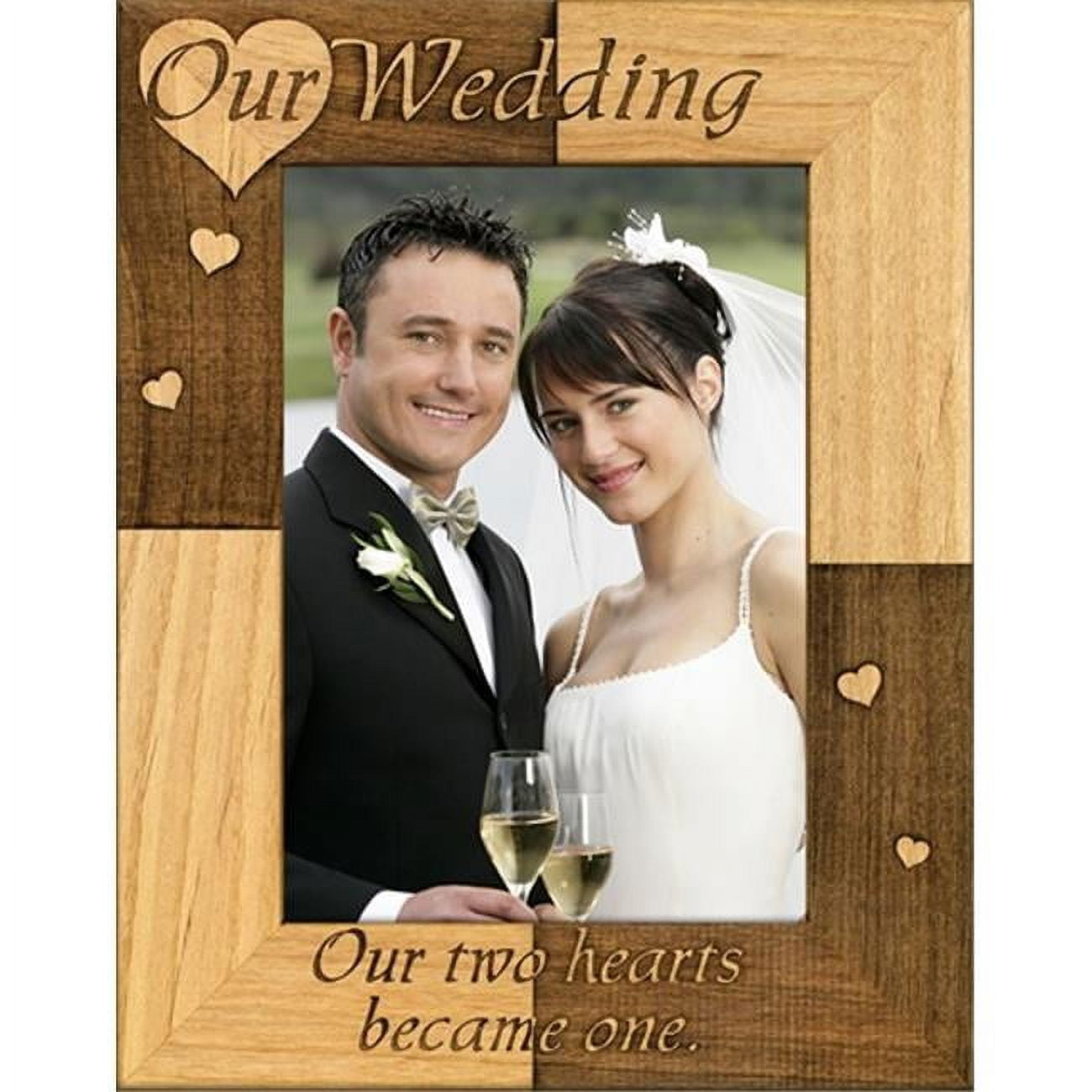 Giftworks Plus WED0068 Our Wedding - Reversed Alder Wood Frame, 3.5 x 5 ...