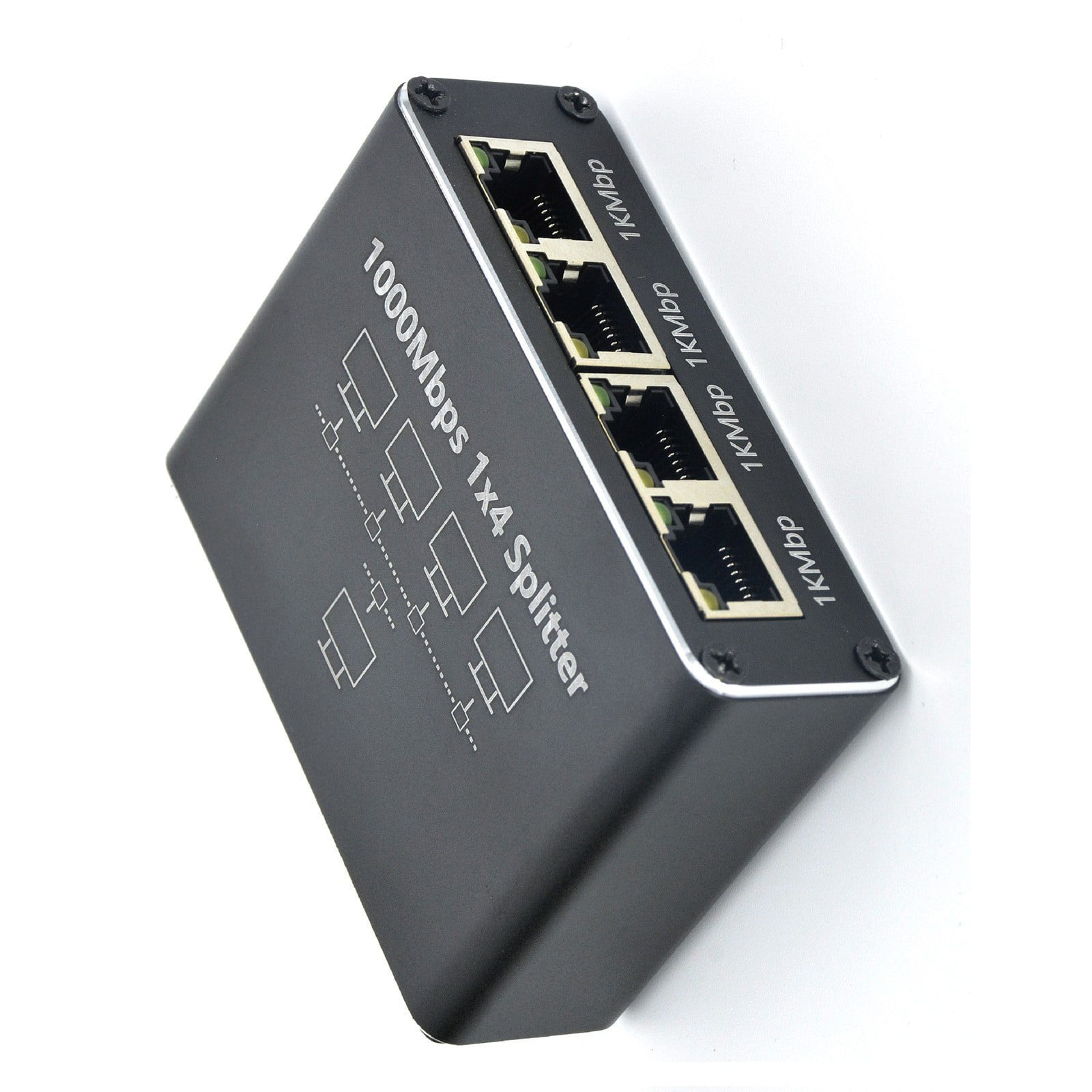 Gigabit 1000Mbps RJ45 Splitter 1 to 2 3 4 Ethernet Adapter Connectors ...