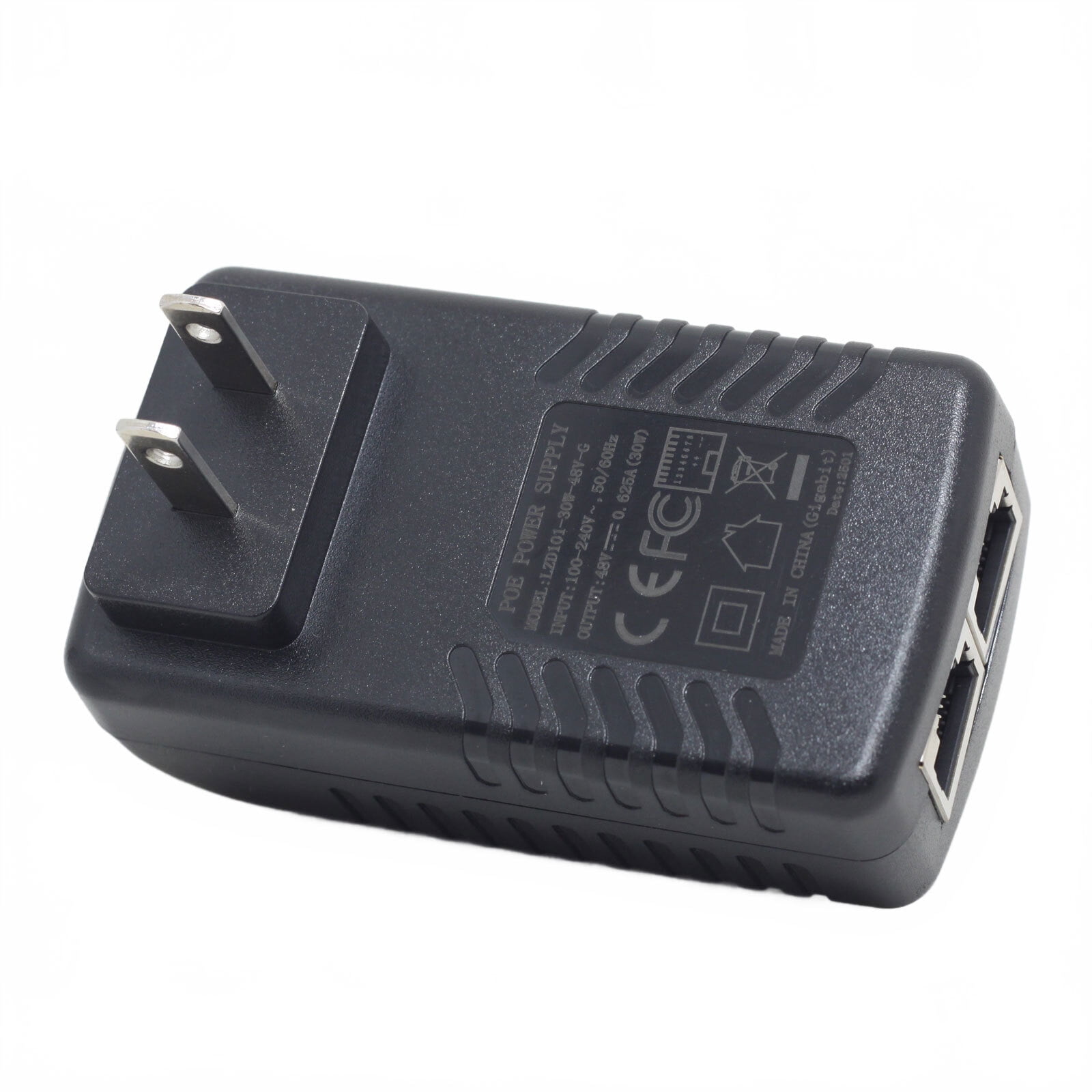 Gigabit 48V PoE Injector Adapter Power Over Ethernet 802.3at af UBNT AP ...