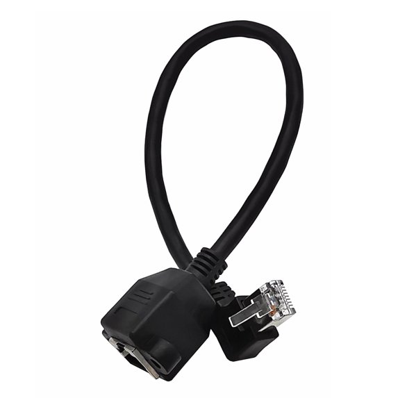 Gigabit 90° Angled Ethernet Extension Cable 30cm 11.8in for Stable Fast ...