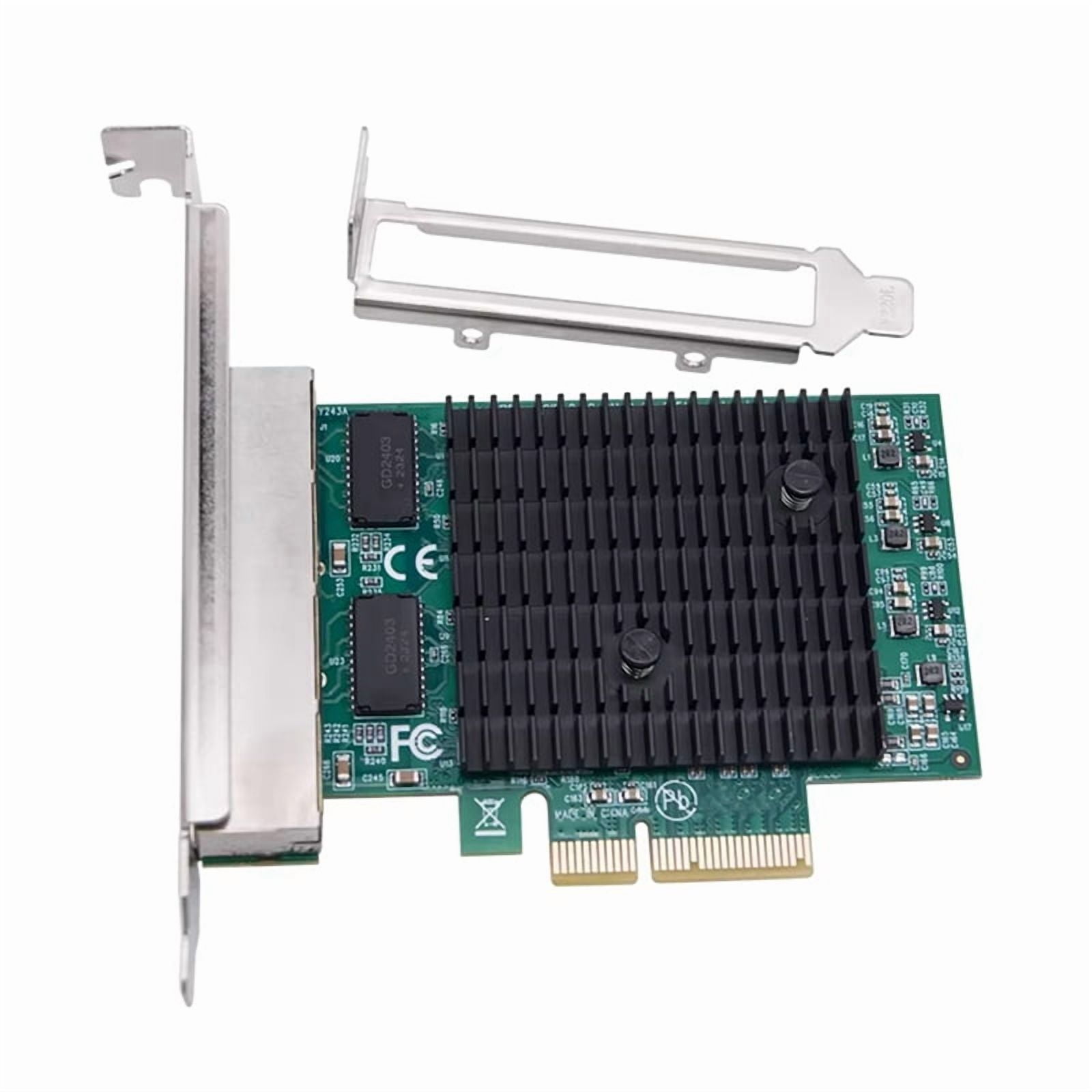 Gigabit Ethernet Adapter 2.5G PCIE Network Card 4 Port RJ45, PCI ...