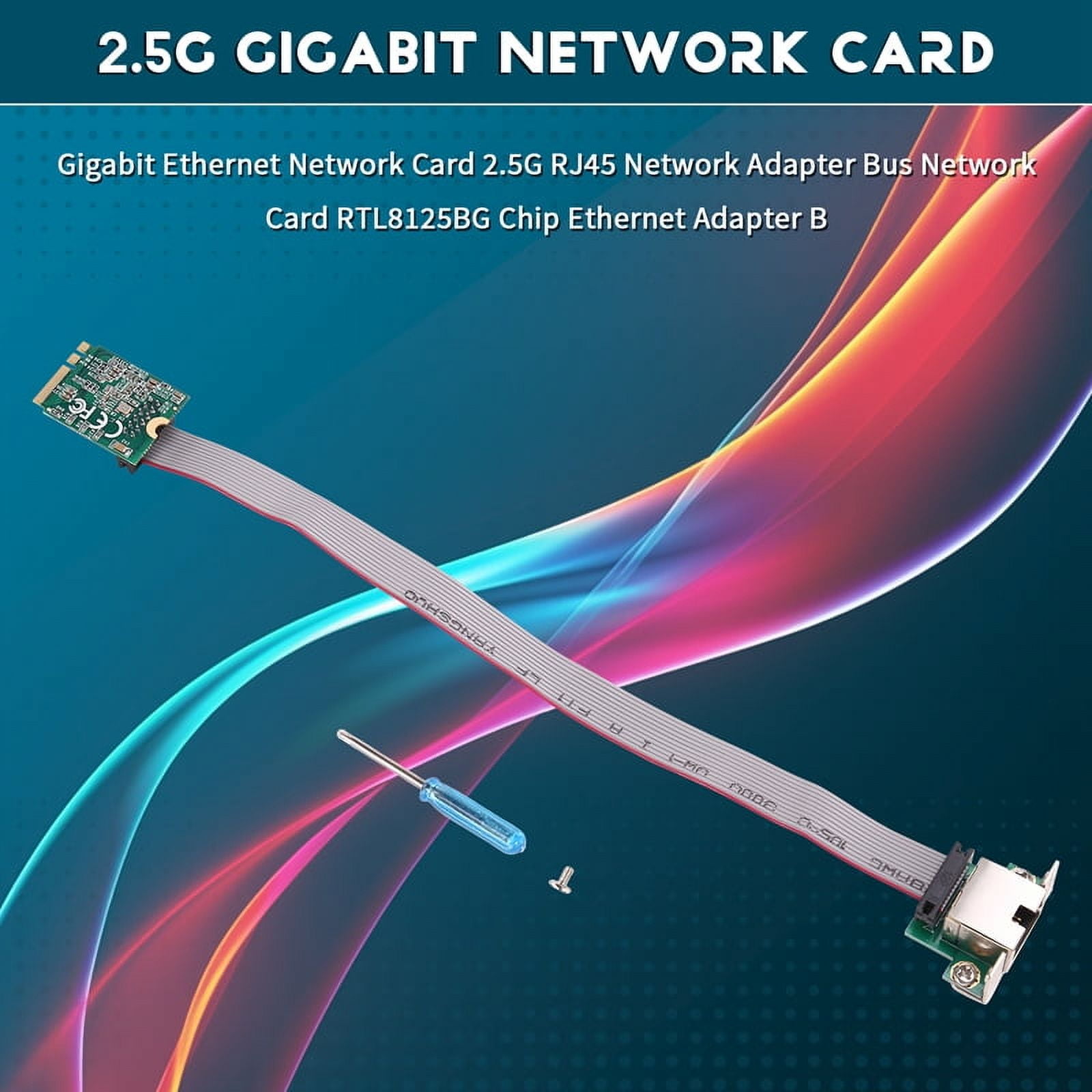 Gigabit Ethernet Network Card 2.5G RJ45 Network Adapter Bus Network Card RTL8125BG Chip Ethernet ...