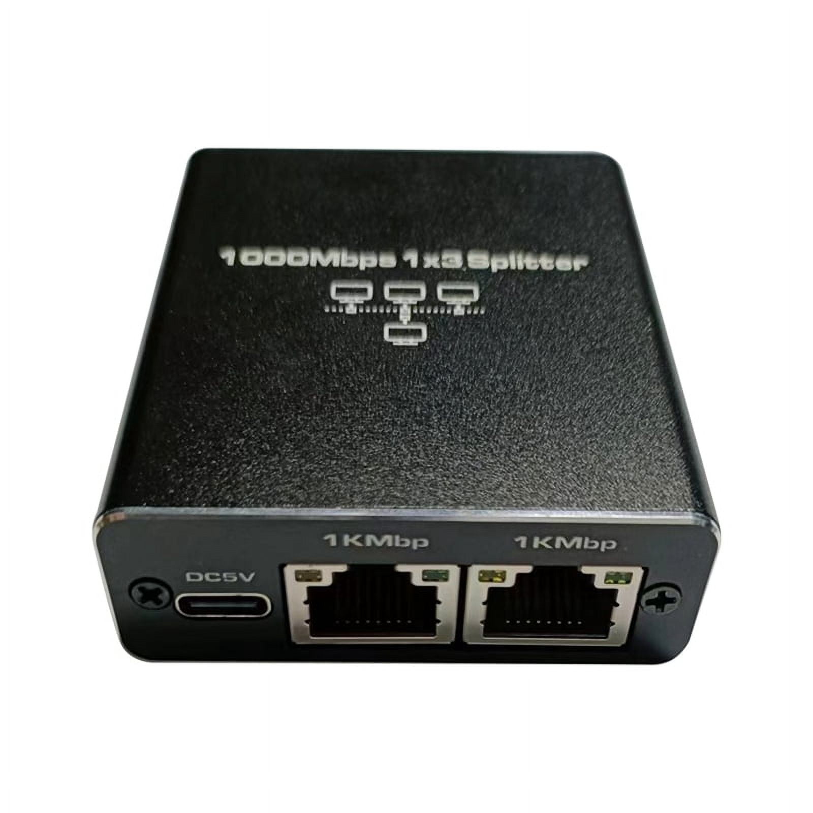 Gigabit Ethernet Splitter 1 to 3 Rj45 Splitter LAN Extension Adapter ...