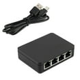 Gigabit Ethernet Splitter 1 to 4 Port 1000Mbps RJ45 Hubs for Computer ...