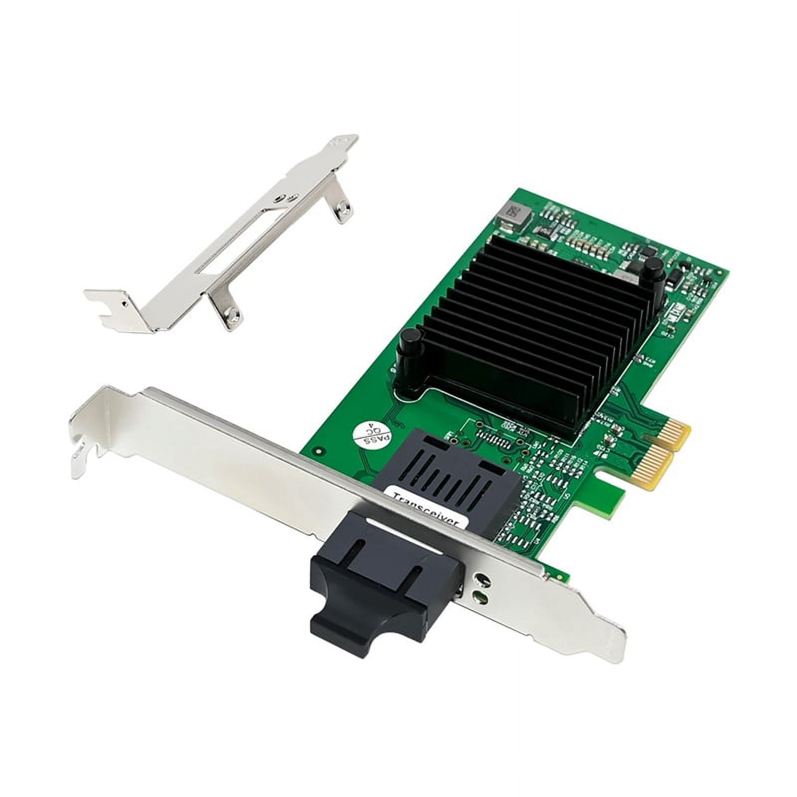 Gigabit Fiber Optic Network Card PCIe X1 82576-F1 Single-Port SC Fiber ...