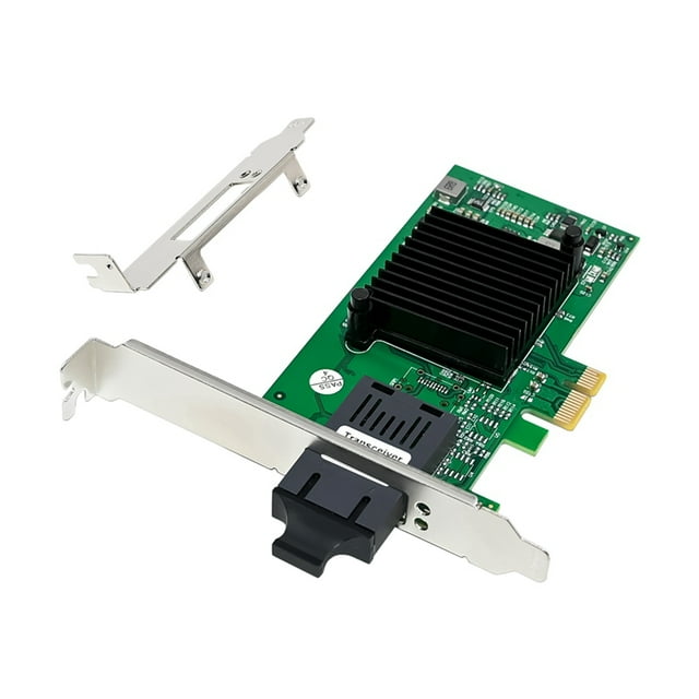 Gigabit Fiber Optic Network Card PCIe X1 82576-F1 Single-Port SC Fiber Gigabit Server NIC for ...