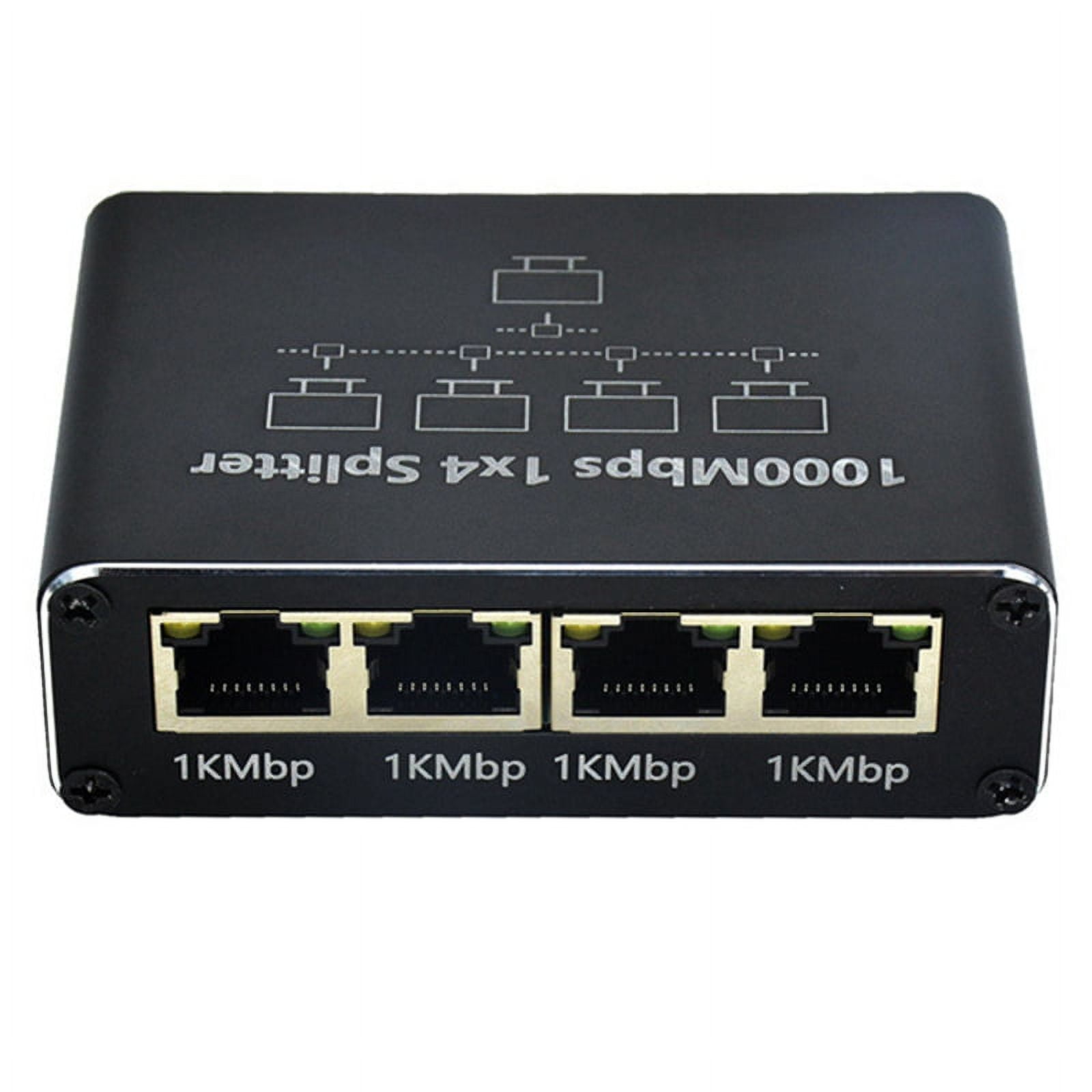 Gigabit Network Splitter 1-To-4 Network Cable Splitter RJ45 Network ...