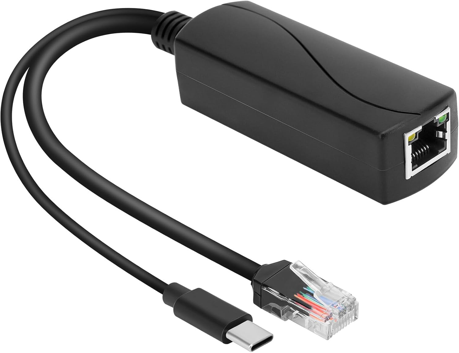 Gigabit Poe Splitter 5V 4A Type-C, Power Over Ethernet Adapter for ...