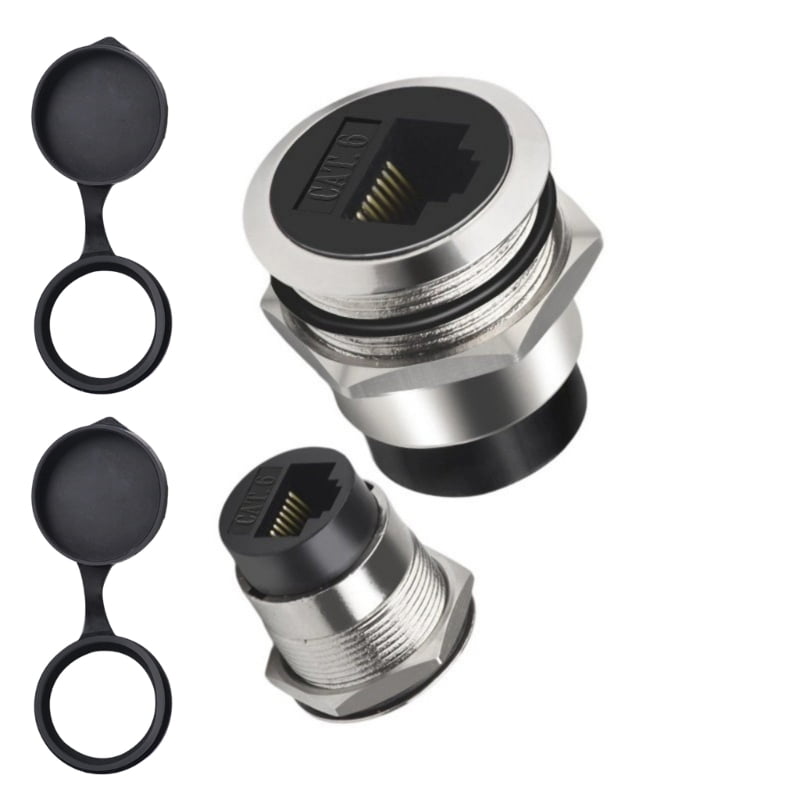 Gigabit RJ45 CAT6 Female To Female In Wall Panel Mount Networking ...