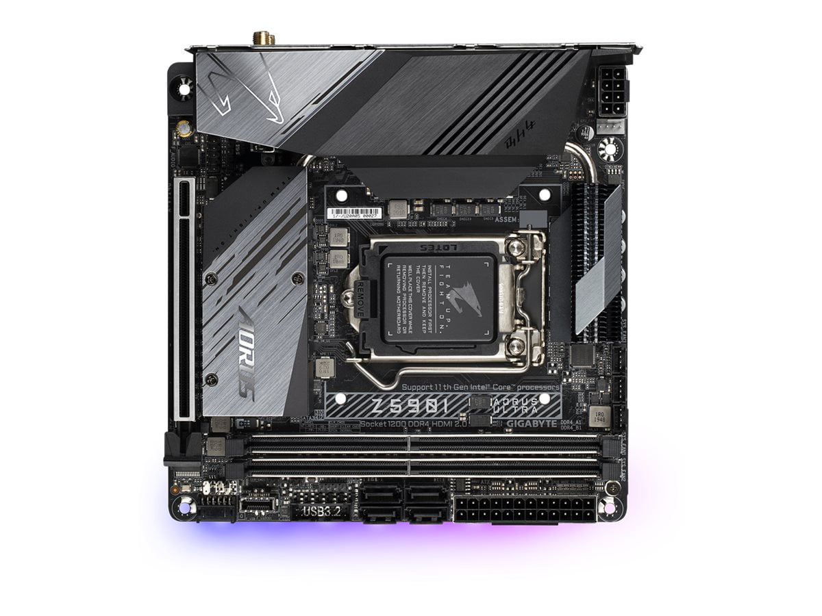 Aorus Ultra Durable Z590I AORUS ULTRA Desktop Motherboard, Intel ...