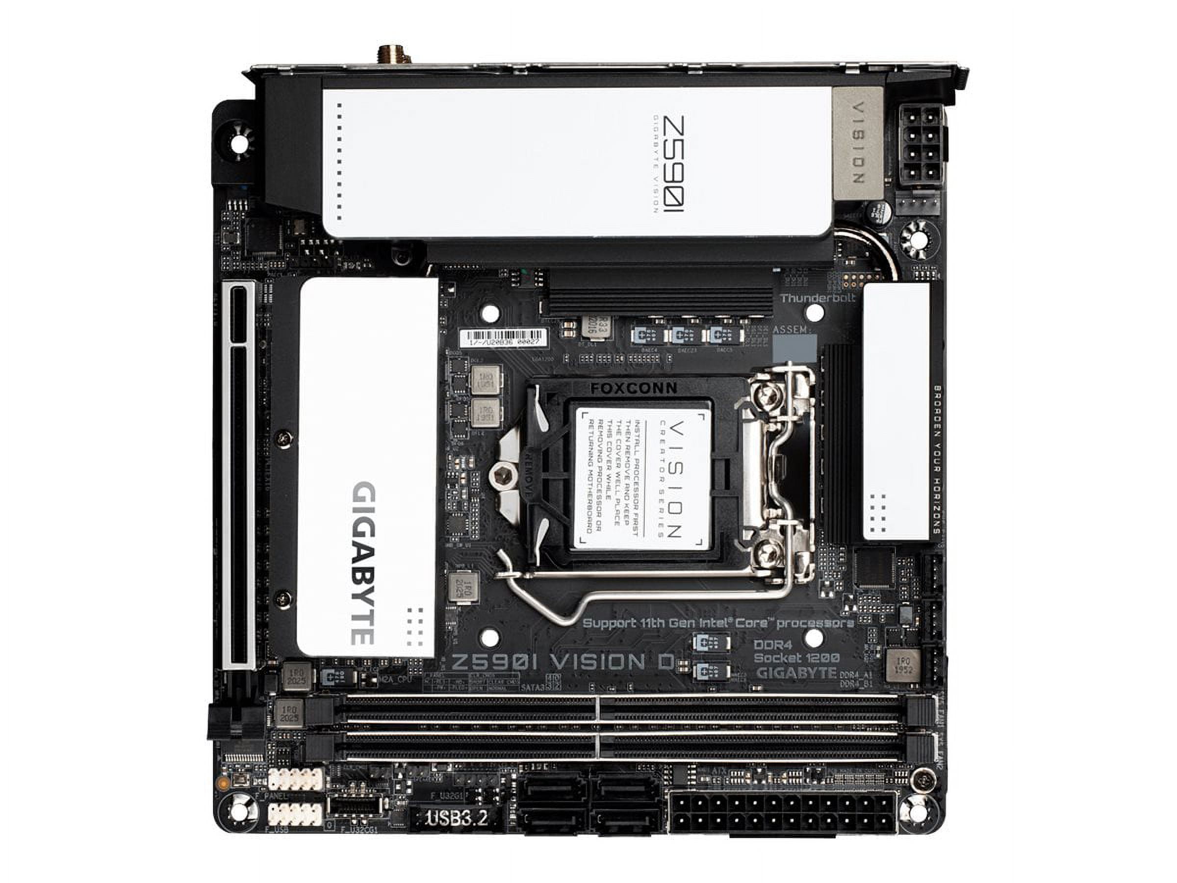 Gigabyte Z590I VISION D - 1.0 - motherboard - mini ITX - LGA1200 Socket ...