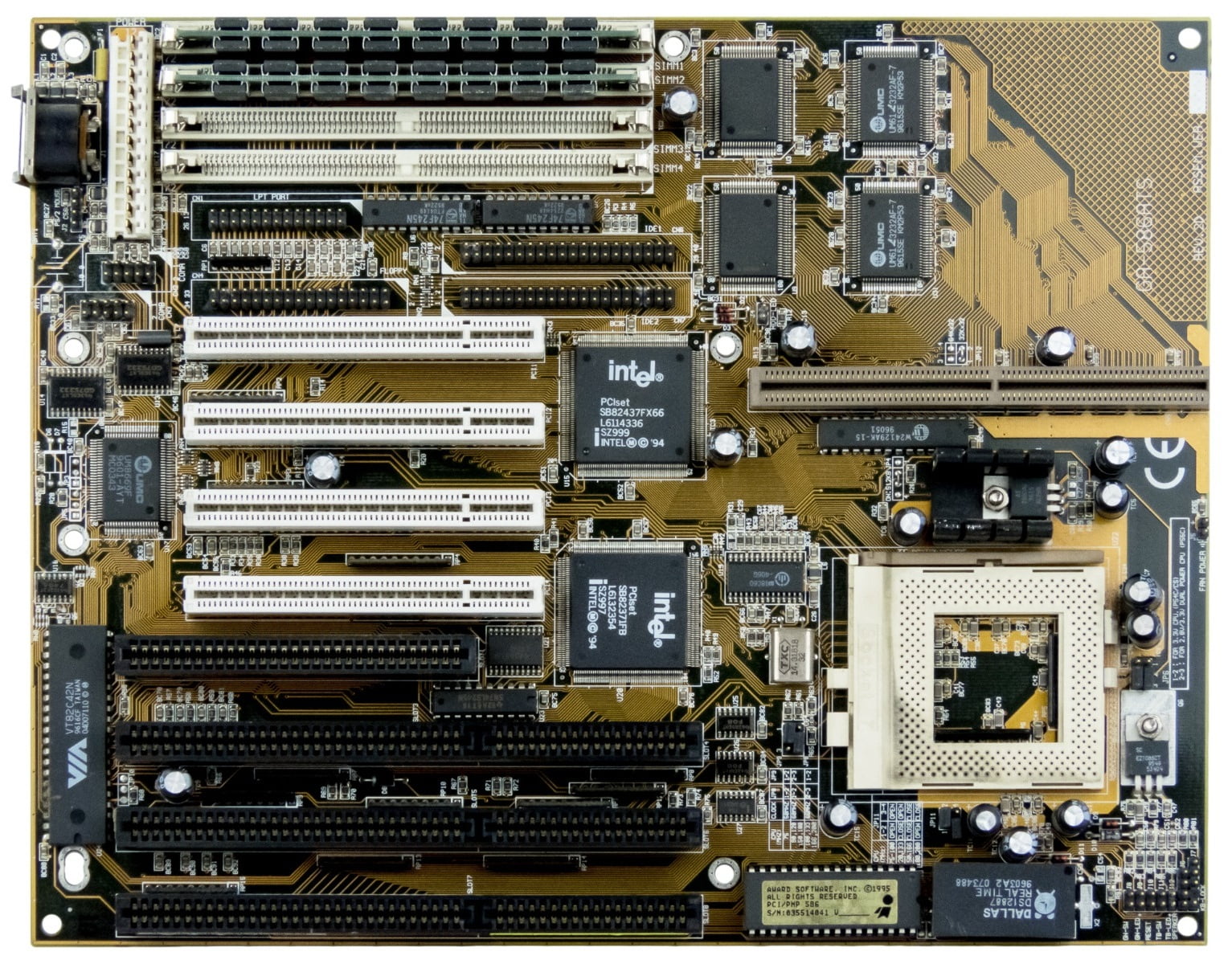 Gigabyte skt 7 motherboard, ga-586ats, atm 3x isa 16 bit, 4x pci, 1x isa 8 bit - Walmart.com