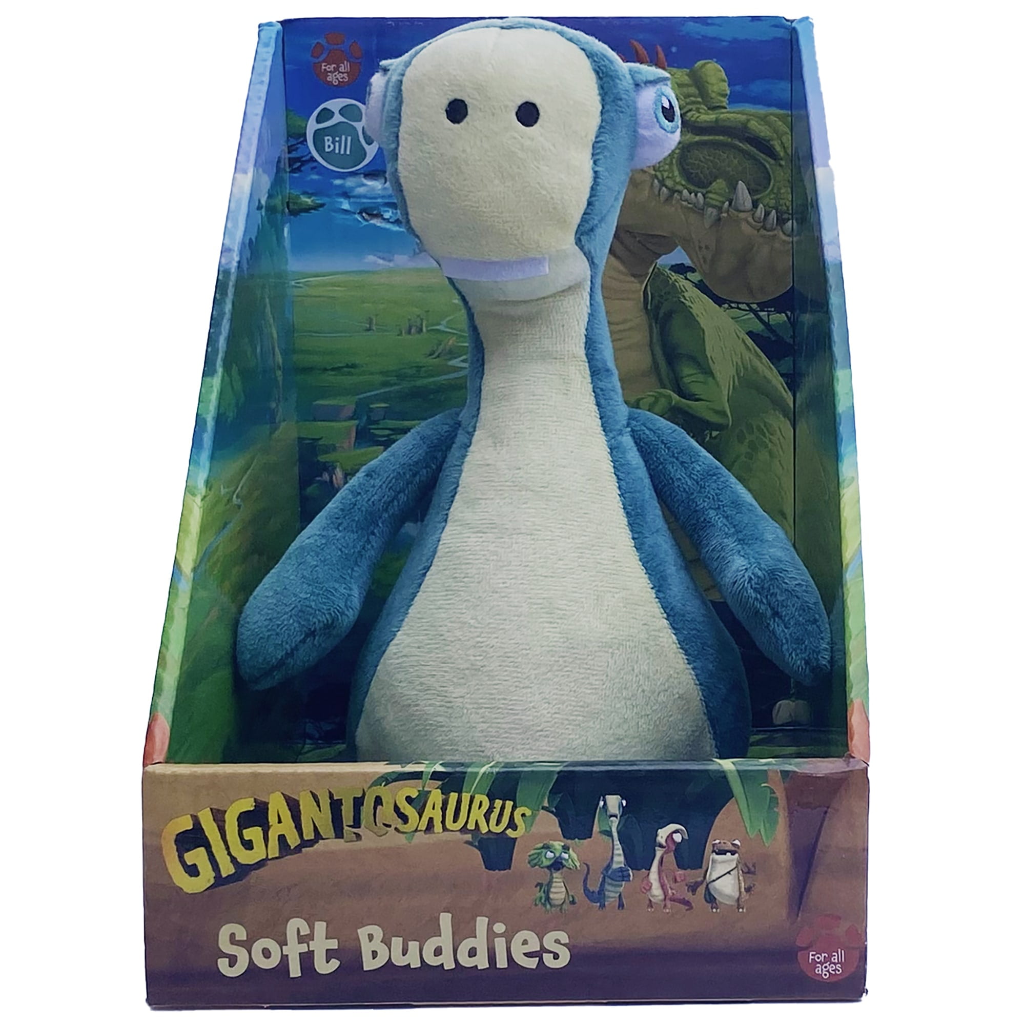 Gigantosaurus: 10" Dinosaur Soft Plush - Bill - Blue & White Huggable ...