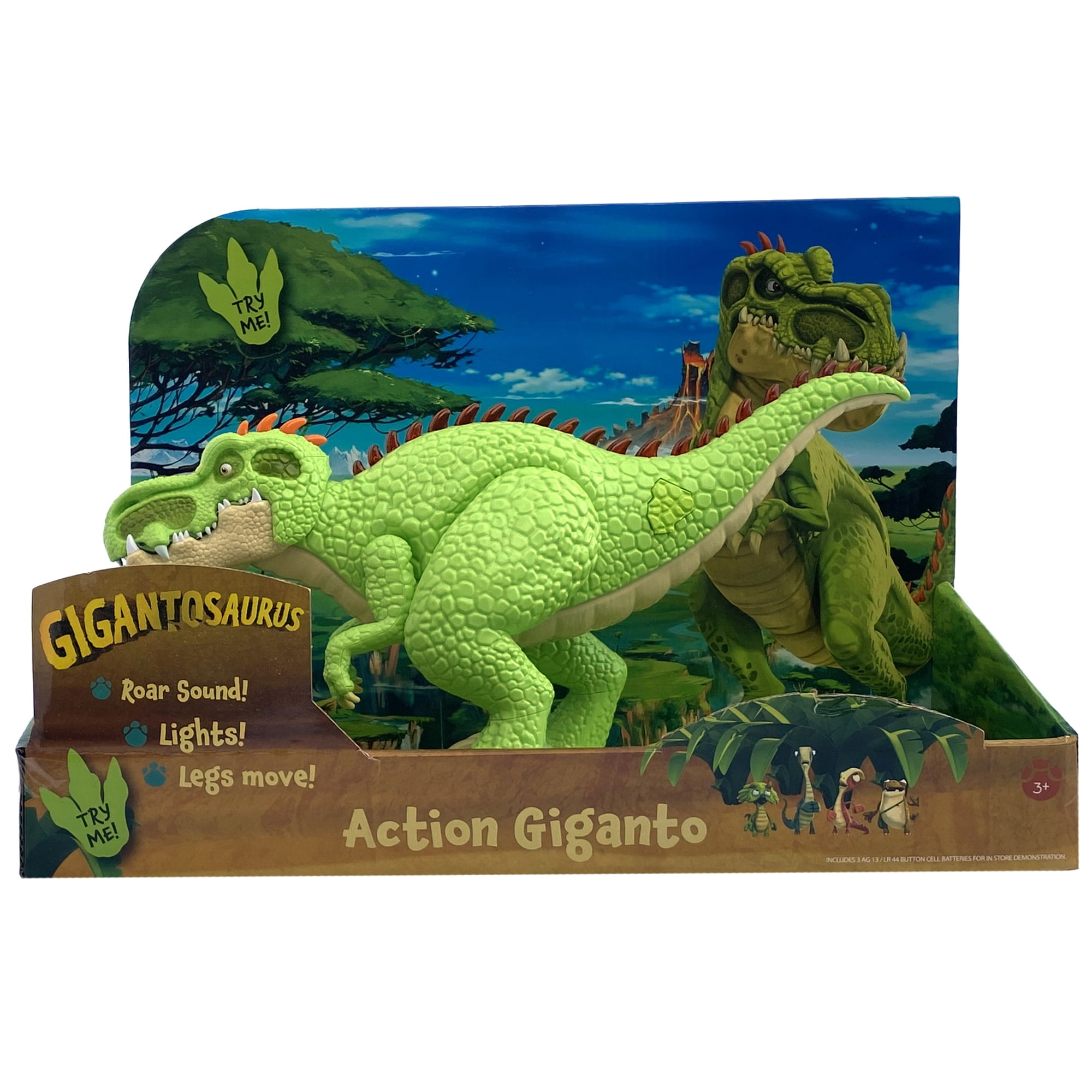 Gigantosaurus: Action Giganto - 14" Green Dinosaur Figure - Light-Up ...