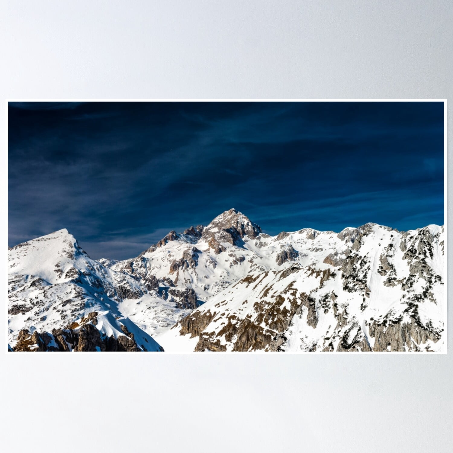 Gigapixel Photograph Of Mountain Triglav, Slovenia Poster Wall Art ...