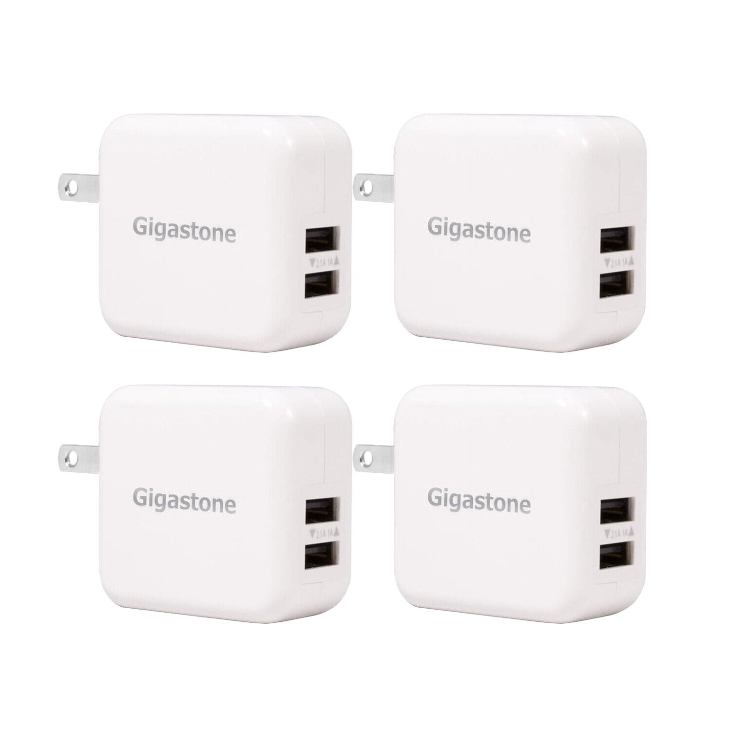 Gigastone 15.5W Dual USB-A Adapter, Travel Wall Adapter for iPhone ...