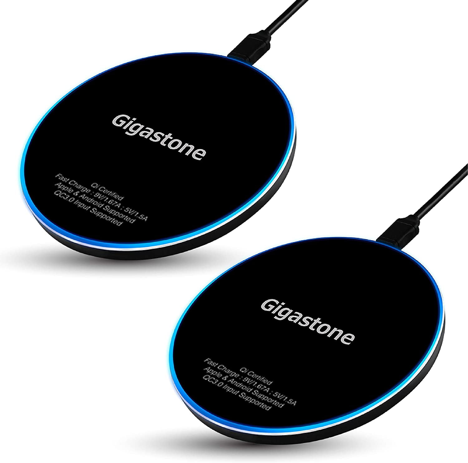 Gigastone Fast Charge Wireless Charger Qi Compatible With Iphone