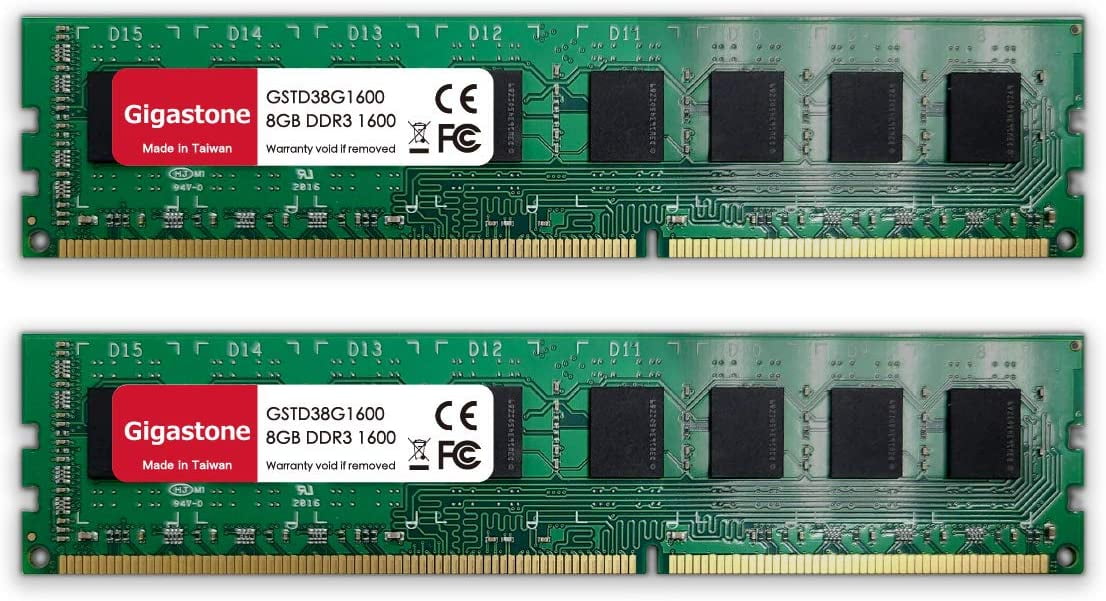 Gigastone 16GB DDR3 ECC UDIMM 1600MHz PC3-12800 Memory Module Upgrade ...