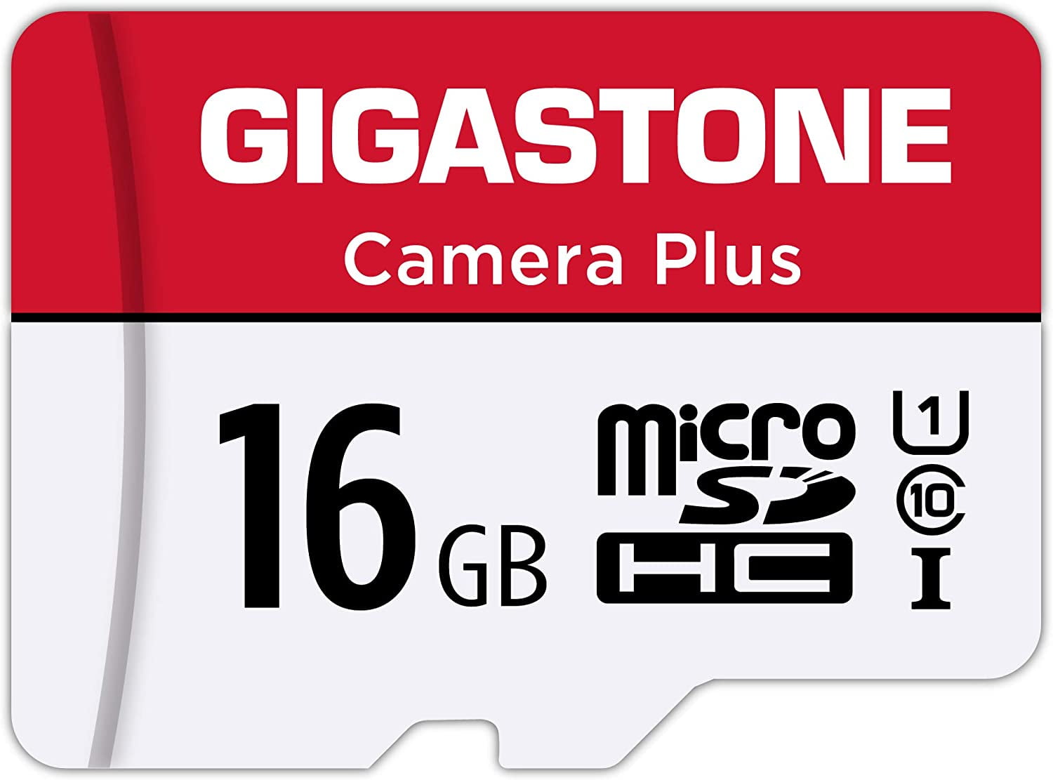 Gigastone 16GB Camera Plus MicroSDHC memory Card 85MB/s, Full HD Video, U1 Class 10 compatible ...