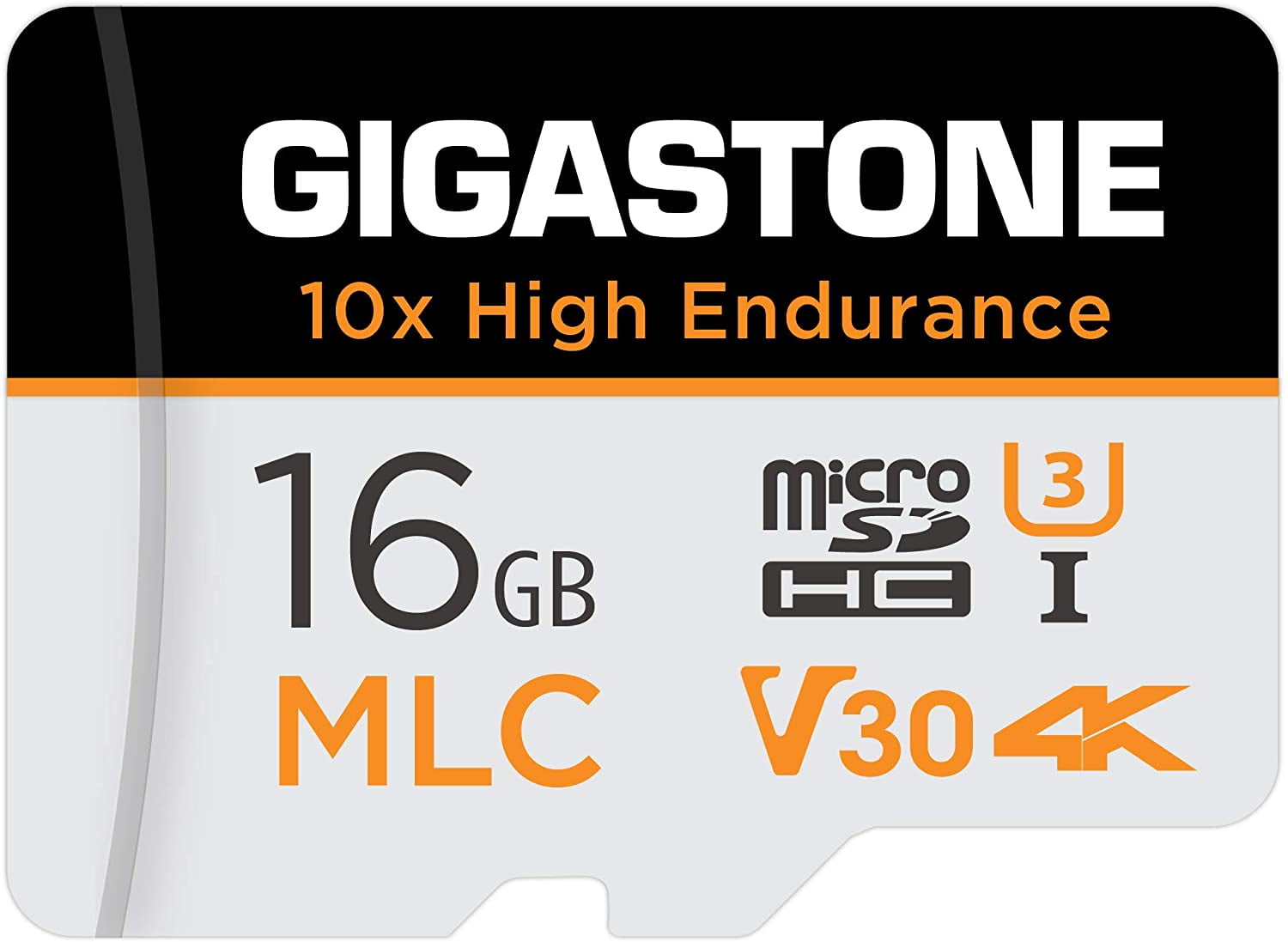 Gigastone 16GB MLC Micro SD Card, 10x High Endurance 4K Video Recording ...