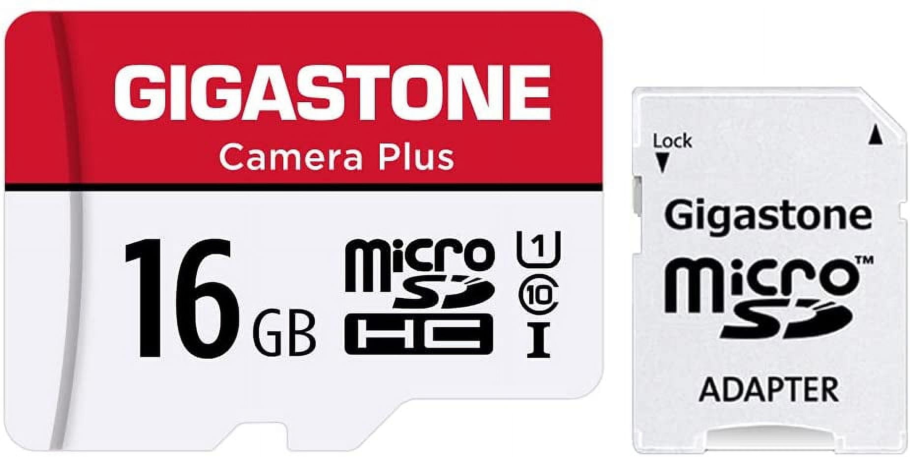 [Gigastone] 16GB Micro SD Card 2PK, Camera Plus, MicroSDHC Memory Card ...